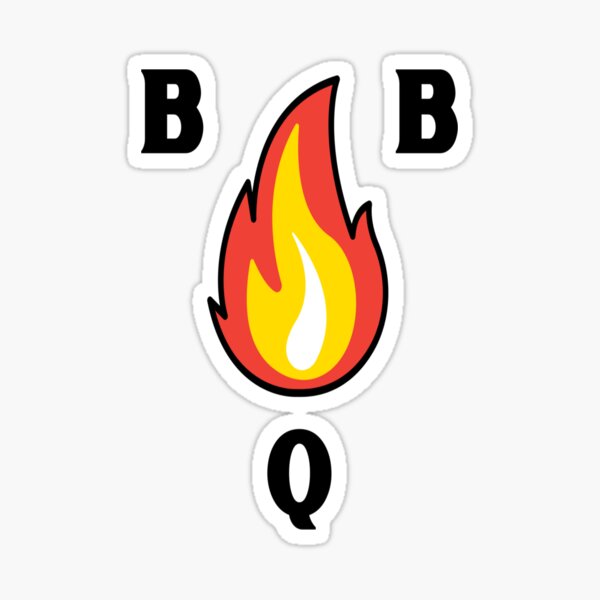 "BBQ Barbecue Face" Sticker for Sale by JackLamel | Redbubble