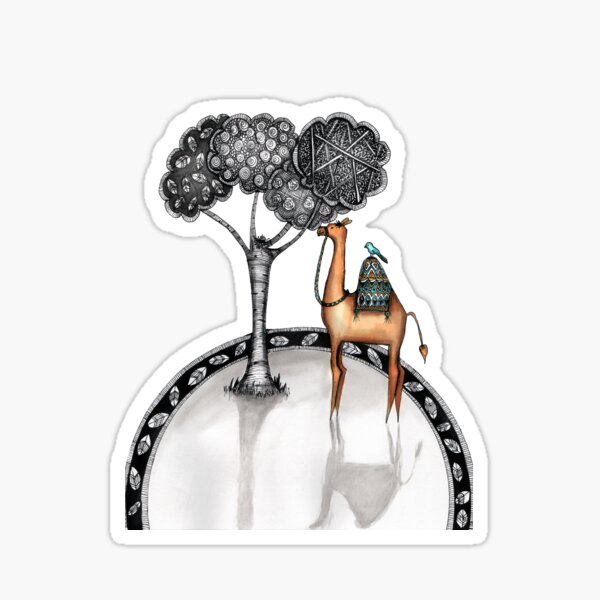 "One hump" Sticker by dishmoptop | Redbubble