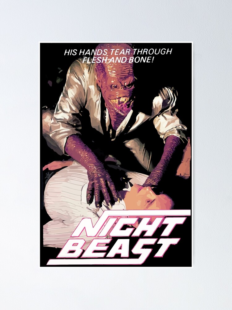 "Nightbeast" Poster by retrokdr | Redbubble