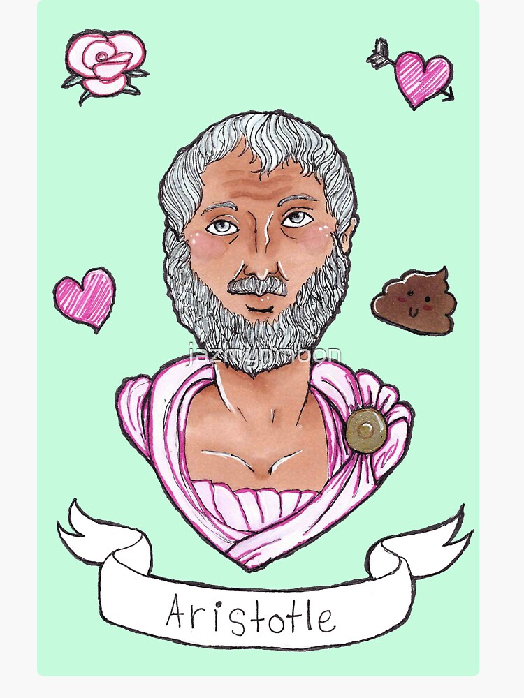 "Aristotle" Sticker by jazmynmoon | Redbubble