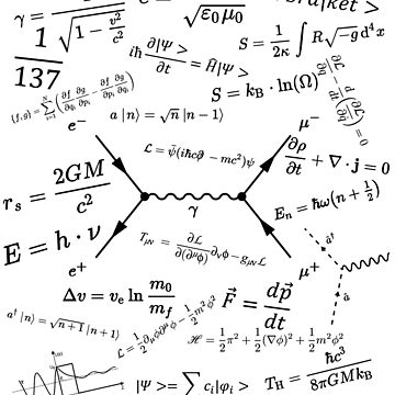 "physics equations and diagrams" Art Print for Sale by NoetherSym ...
