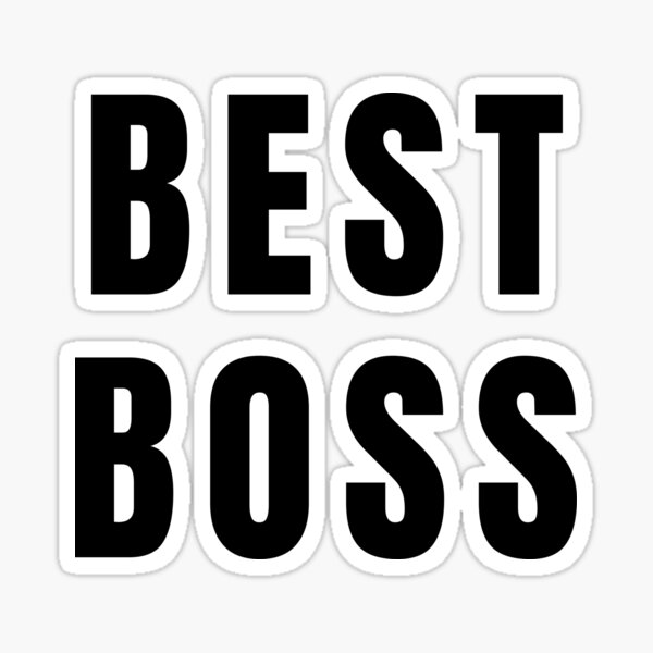 "BEST BOSS" Sticker for Sale by billionairebrnd | Redbubble