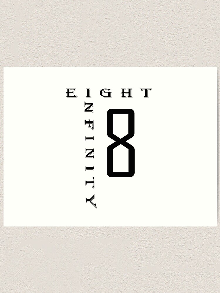 "8 number infinity symbol" Art Print for Sale by dev-dee | Redbubble