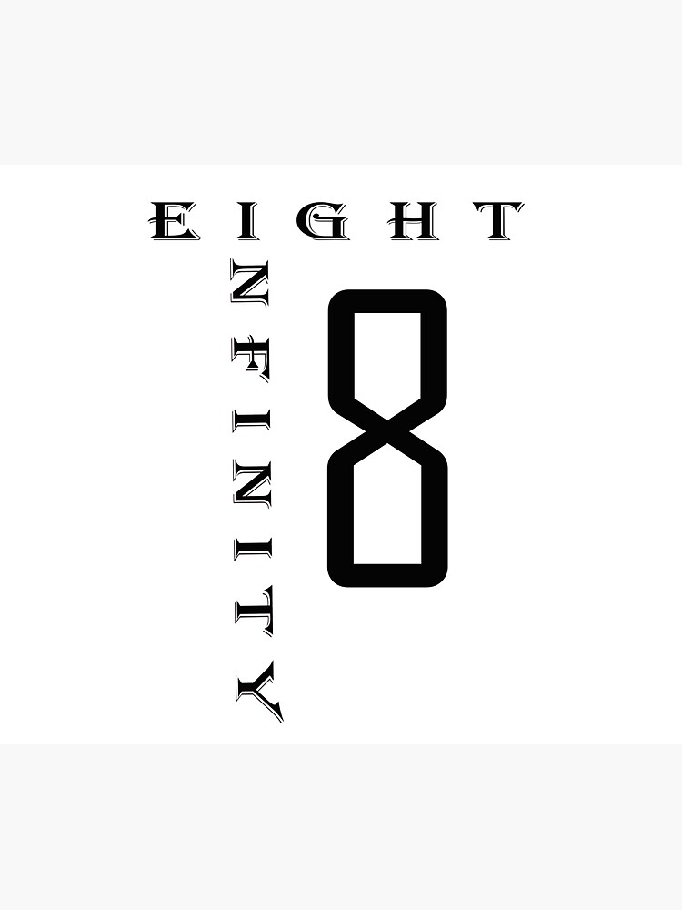"8 number infinity symbol" Sticker for Sale by dev-dee | Redbubble