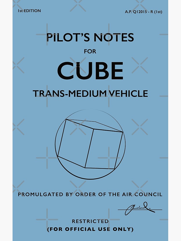 "Cube (in sphere) UAP Pilot Notes" Art Print for Sale by ToInfinity ...