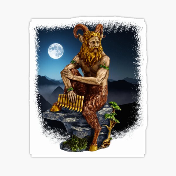 "Pan God of the Wild" Sticker for Sale by signsandsymbols | Redbubble