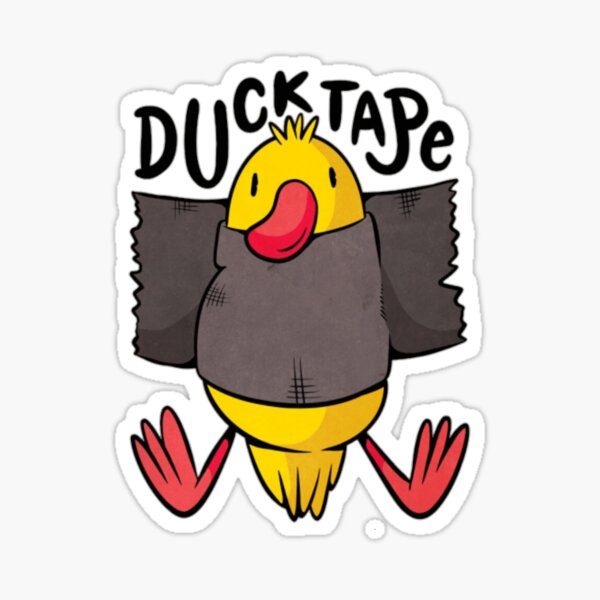 "Funky duck tape duck taped" Sticker for Sale by Sovikgoswami | Redbubble