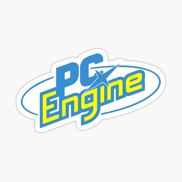 "PC Engine Logo (Blue)" Sticker for Sale by RubenCRM | Redbubble