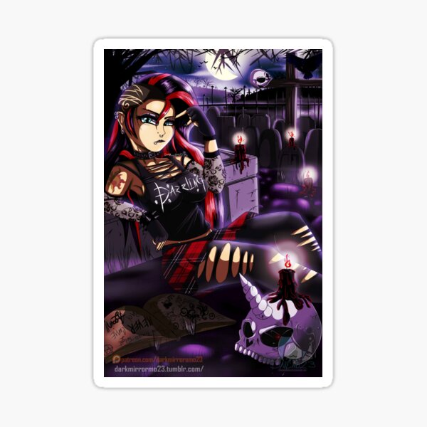 "Gothic Shimmer" Sticker by darkmirroremo23 | Redbubble