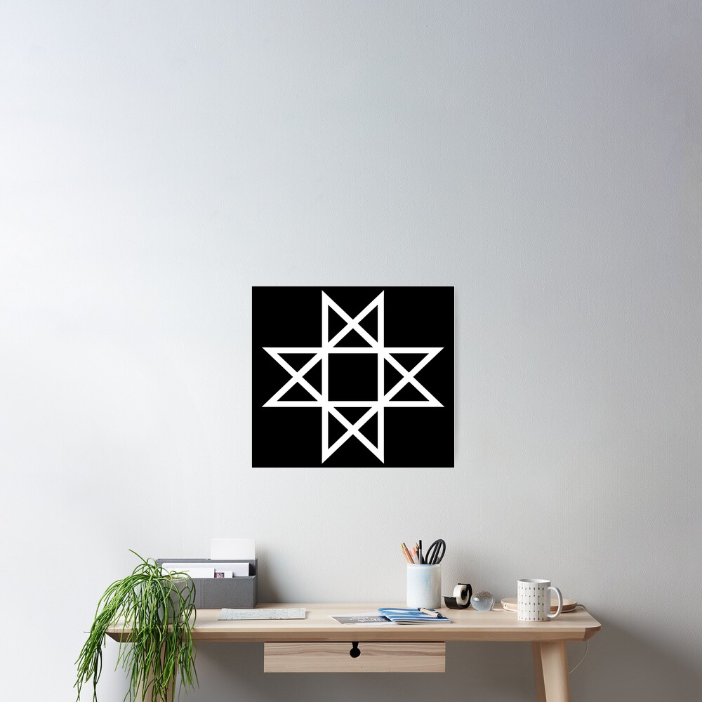 "Auseklis 8 Sided Star Latvian God Symbol Octagram Cross" Poster for ...