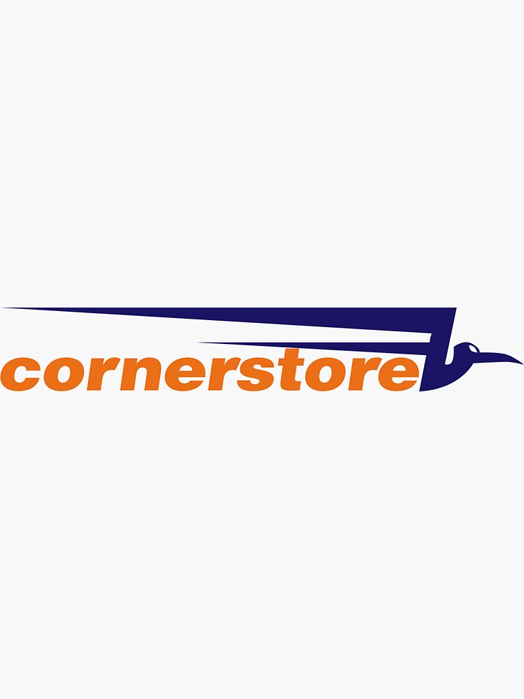 Pegatina «Logotipo de Storks Cornerstore» de Feber | Redbubble