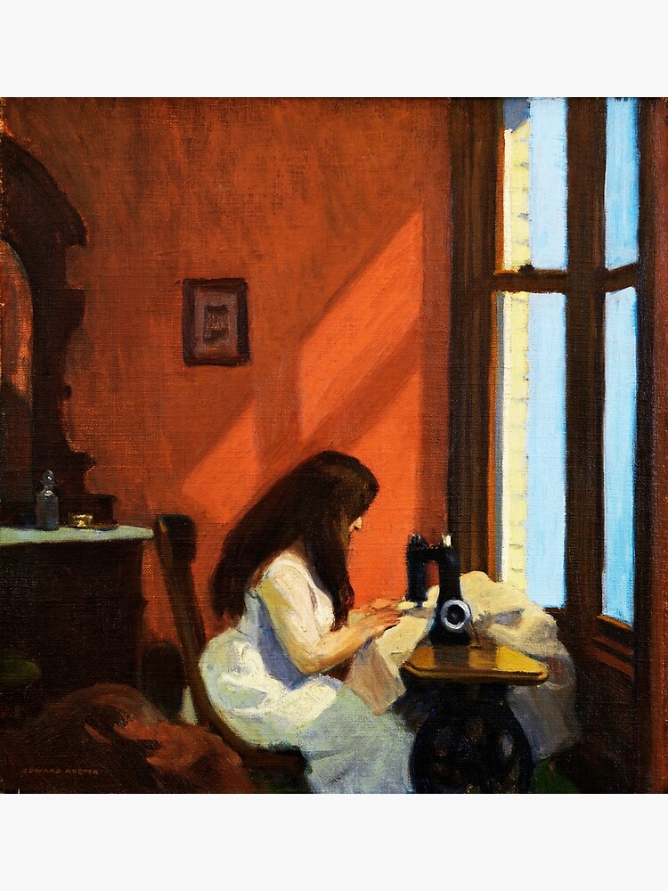 "Girl at a Sewing Machine - Edward Hopper " Poster for Sale by Find-Art ...