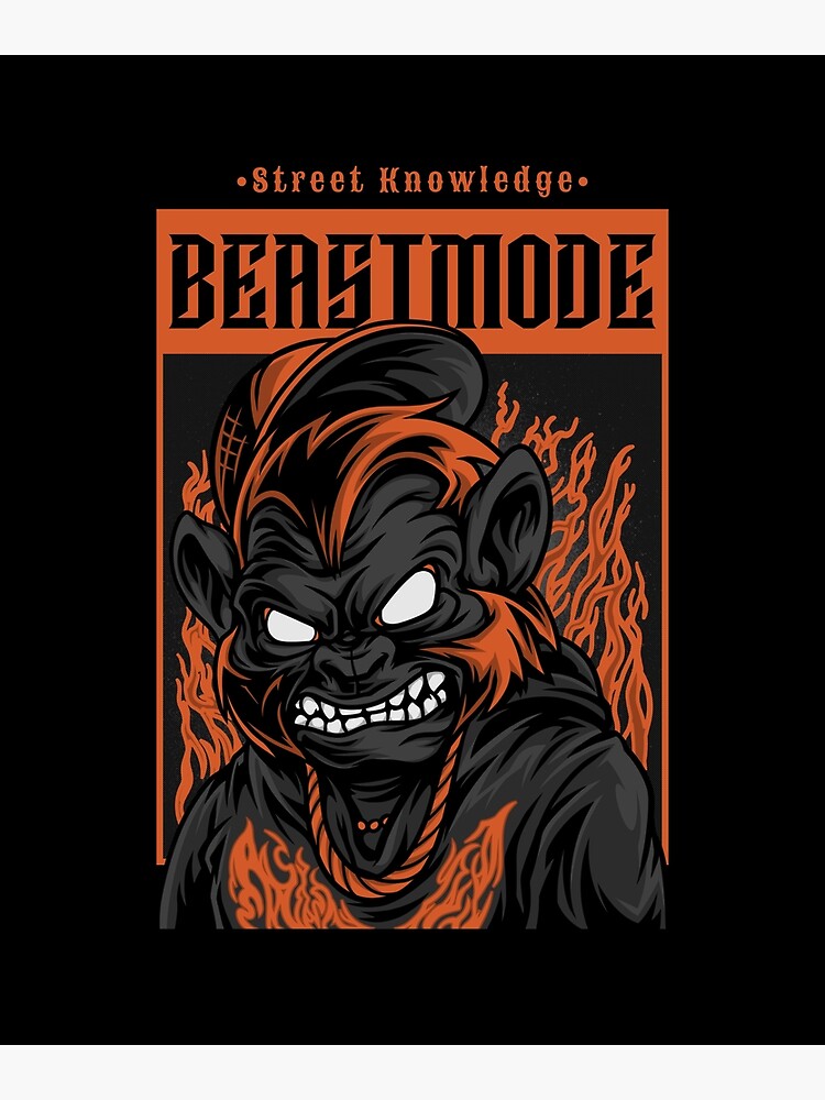 "Beast Mode Urban Themed Streetwear" Poster for Sale by Storopia ...