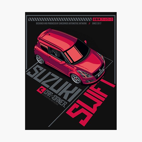 "Suzuki Swift Sport - CarCorner" Photographic Print for Sale by Car ...
