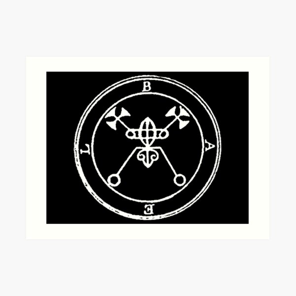 "Seal of Bael or Baal Sigil Talisman Demon Circle" Art Print for Sale ...