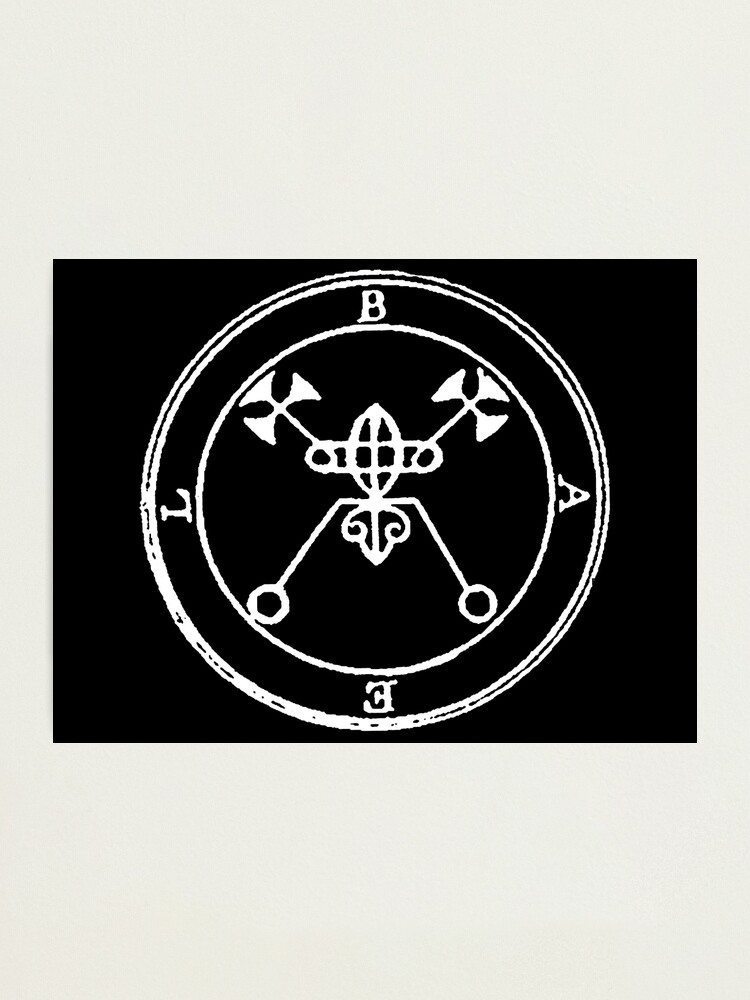 "Seal of Bael or Baal Sigil Talisman Demon Circle" Photographic Print ...