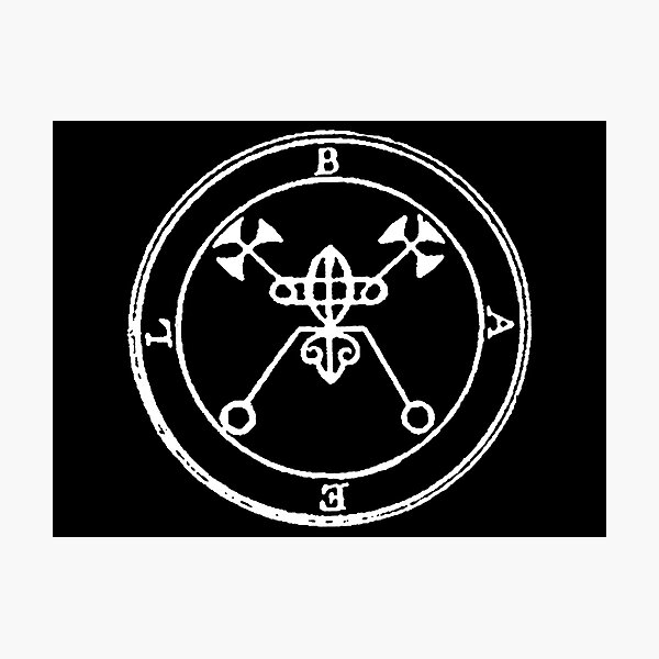 "Seal of Bael or Baal Sigil Talisman Demon Circle" Photographic Print ...