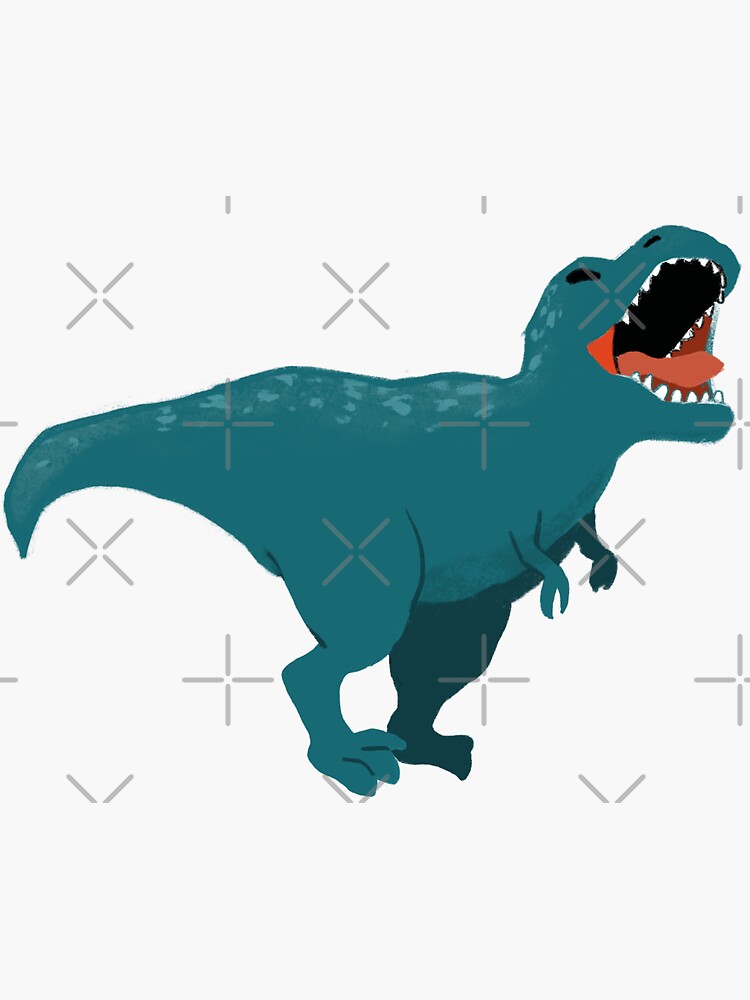 "cute T-rex" Sticker for Sale by scribbli | Redbubble
