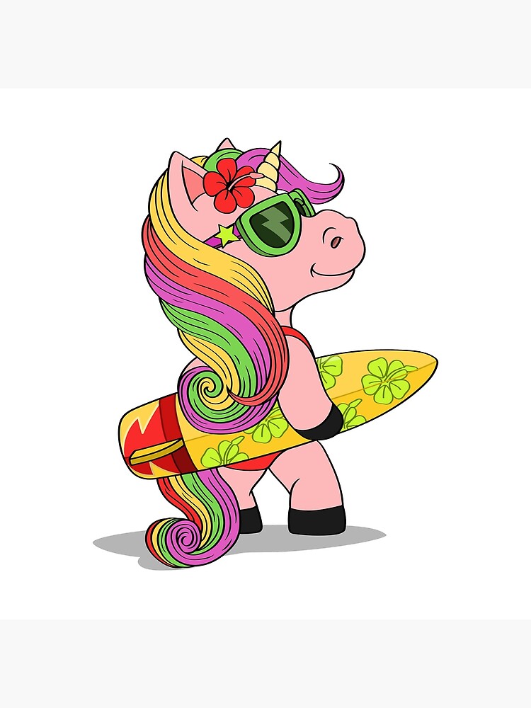 "Surf Pony" Poster by artorno | Redbubble
