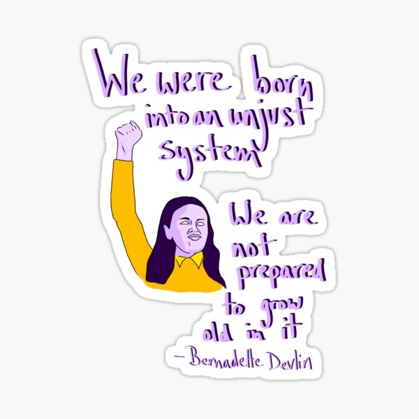 "Bernadette Devlin " Sticker by duhvassa | Redbubble