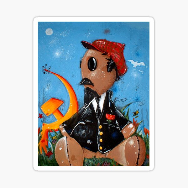 "Lenin in Doll" Sticker for Sale by alimanaure | Redbubble