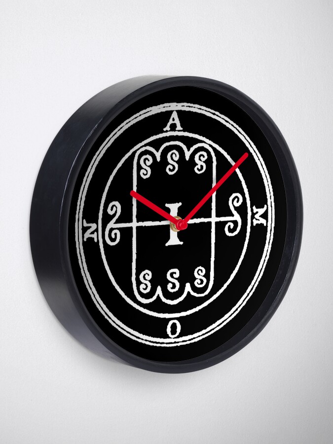 "Seal of Amon Sigil Talisman Demon Circle" Clock for Sale by ...