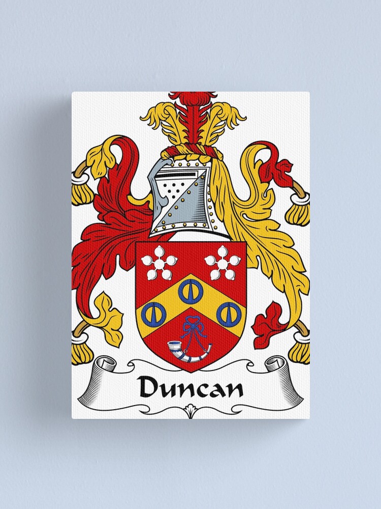 "Duncan Coat of Arms / Duncan Family Crest" Canvas Print for Sale by ...
