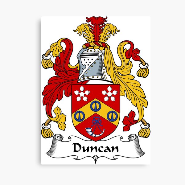 "Duncan Coat of Arms / Duncan Family Crest" Canvas Print for Sale by ...