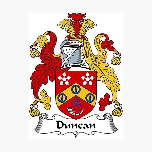 "Duncan Coat of Arms / Duncan Family Crest" Photographic Print for Sale ...