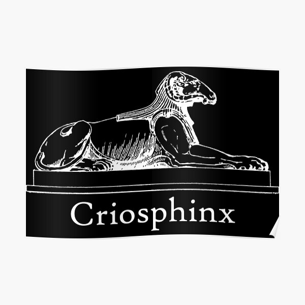 "Criosphinx Ancient Egyptian Symbol" Poster for Sale by signsandsymbols ...