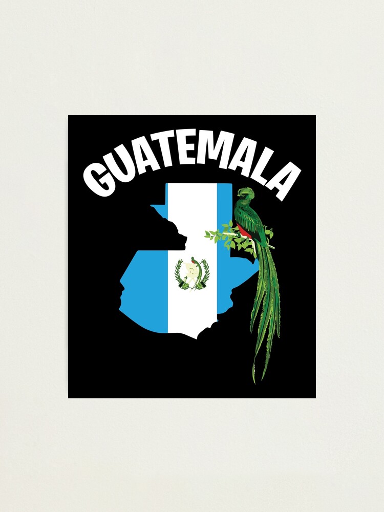 "Flag Map And Quetzal Bird Of Guatemala" Photographic Print for Sale by ...