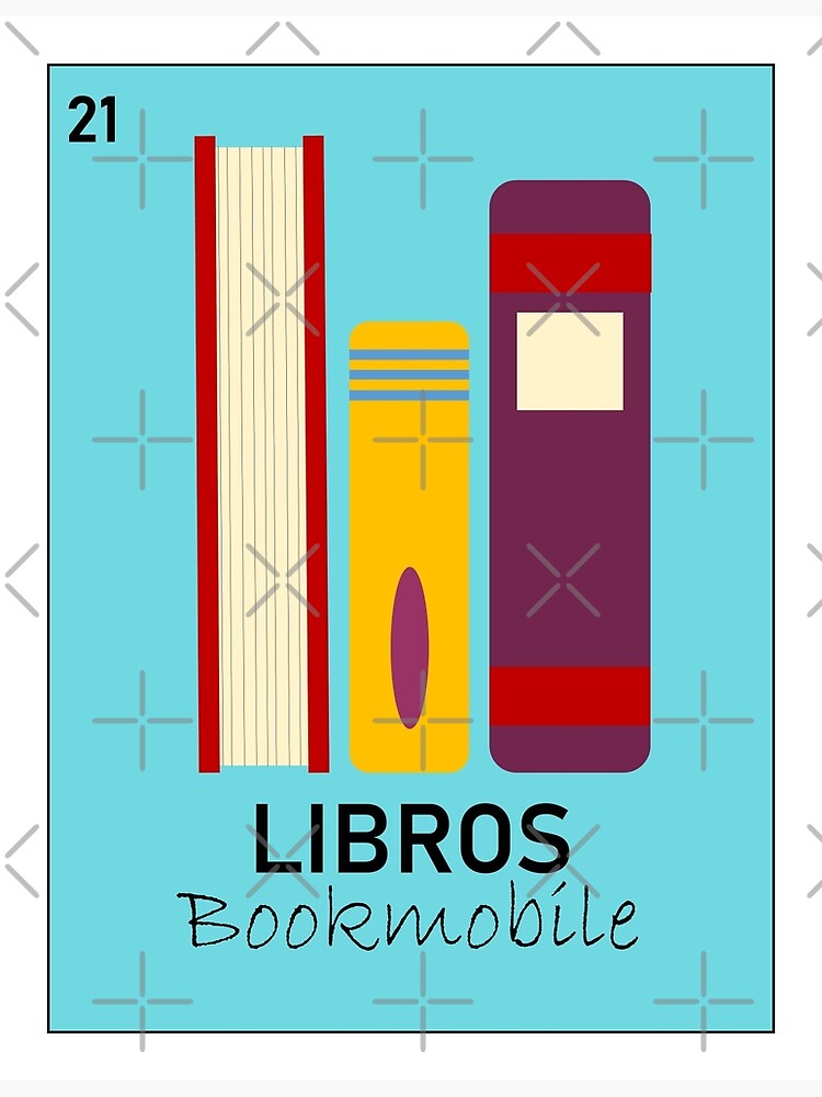 "Libros Bookmobile Logo" Poster for Sale by LittleFoxglove | Redbubble