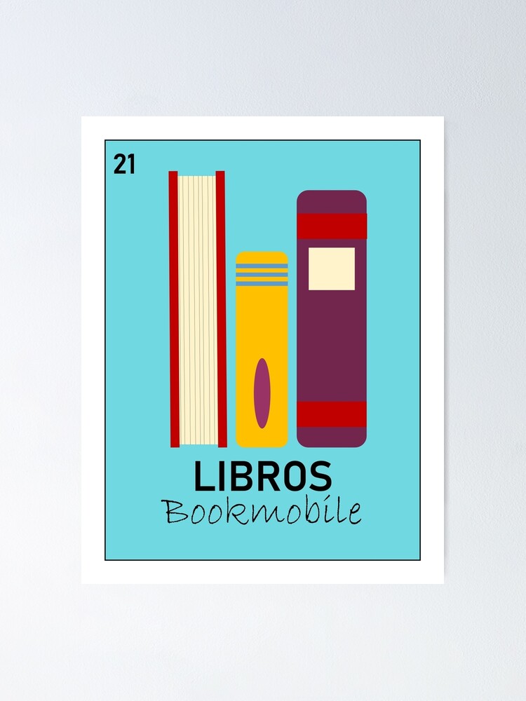 "Libros Bookmobile Logo" Poster for Sale by LittleFoxglove | Redbubble