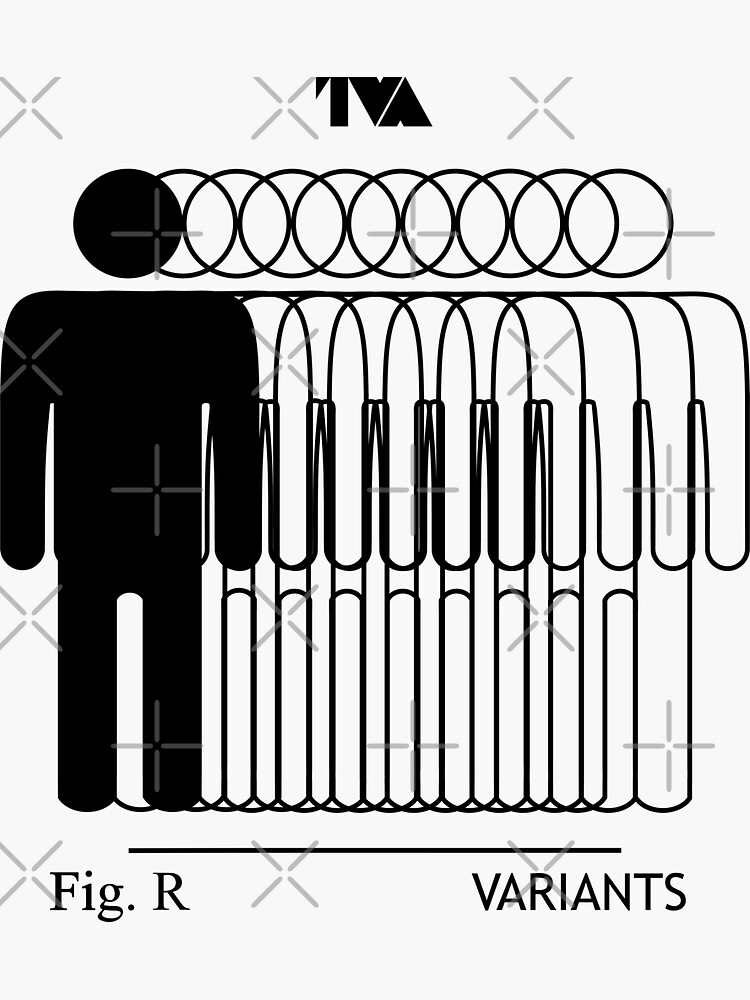 "TVA Variants Diagram (Black)" Sticker for Sale by PigNose | Redbubble