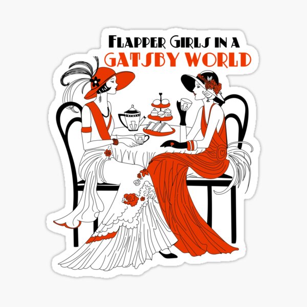 " Roaring 20s Gatsby Era " Sticker for Sale by joseech | Redbubble