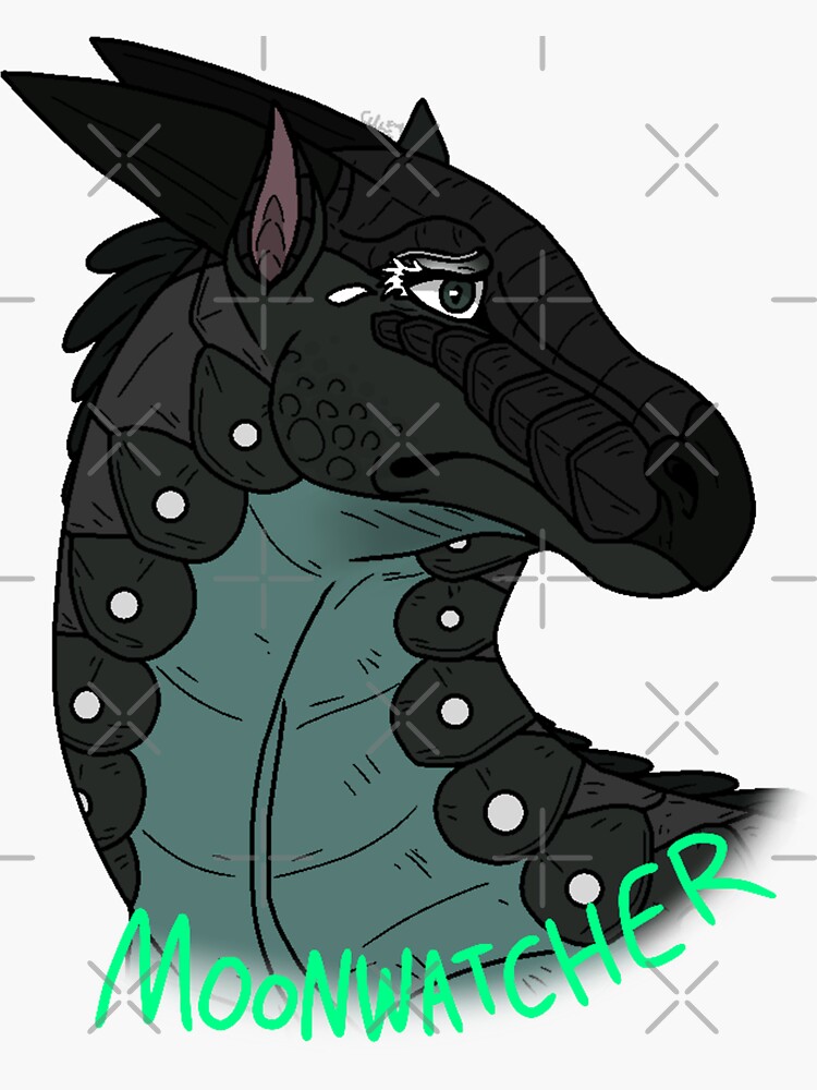 "Wings of Fire: Moonwatcher" Sticker for Sale by Vegasyote | Redbubble