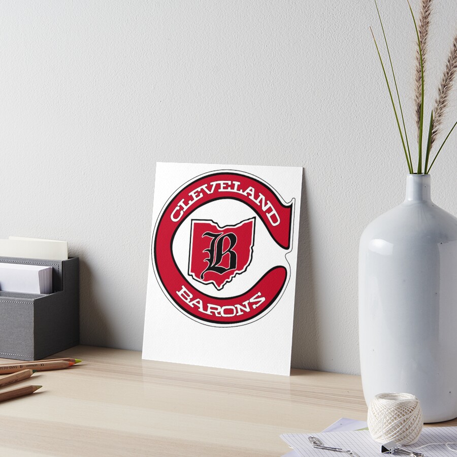 "Cleveland Barons Vintage Hockey Vintage Logo" Art Board Print by ...