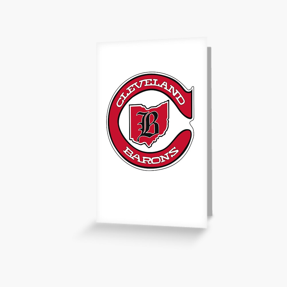 "Cleveland Barons Vintage Hockey Vintage Logo" Greeting Card for Sale ...
