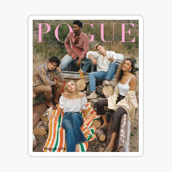"POGUE Magazine" Sticker for Sale by PigmentedPearls | Redbubble