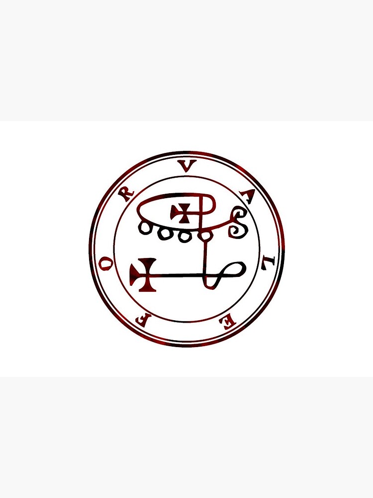 "Valefor Sigil Black and Red Goetia Key Seal Occult Symbol" Mask by ...