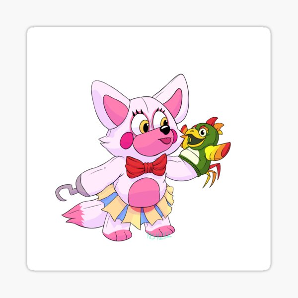 "funtime foxy" Sticker for Sale by NekoSkeleton | Redbubble