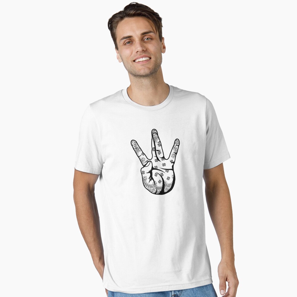 "Westside Bandana Gangsta Hip Hop Hand Sign" Art Print for Sale by ...
