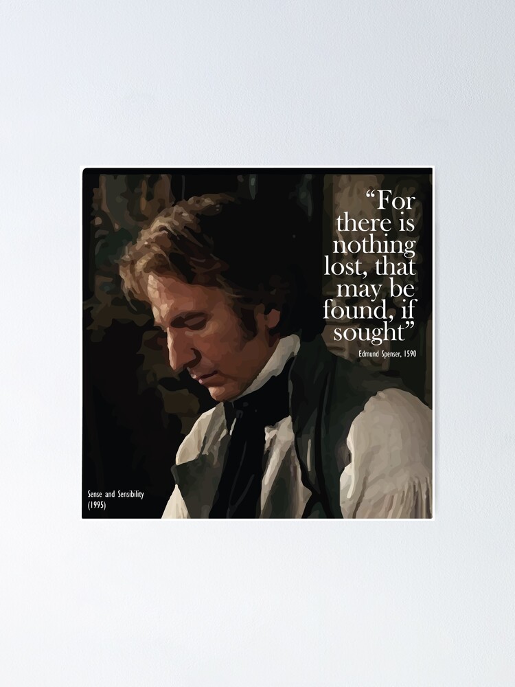"Colonel Brandon - Alan Rickman (Sense and Sensibility, 1995)" Poster ...