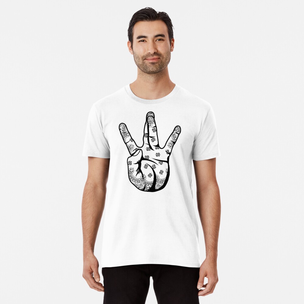"Westside Bandana Gangsta Hip Hop Hand Sign" Poster for Sale by ...