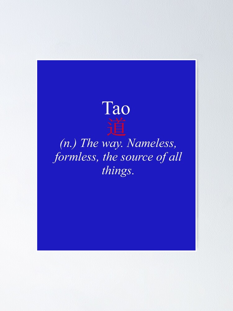 "Tao Taoist Aesthetic " Poster for Sale by joebwan | Redbubble