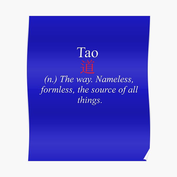 "Tao Taoist Aesthetic " Poster for Sale by joebwan | Redbubble