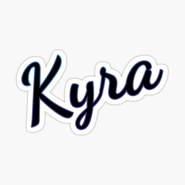 "Kyra" Sticker for Sale by ArtPop88 | Redbubble