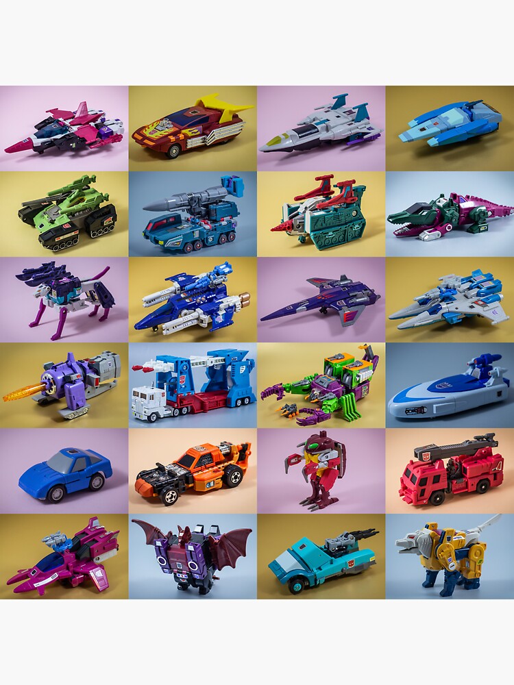 "Transformers G1 Post-Movie Alt Mode Collage" Sticker for Sale by ...