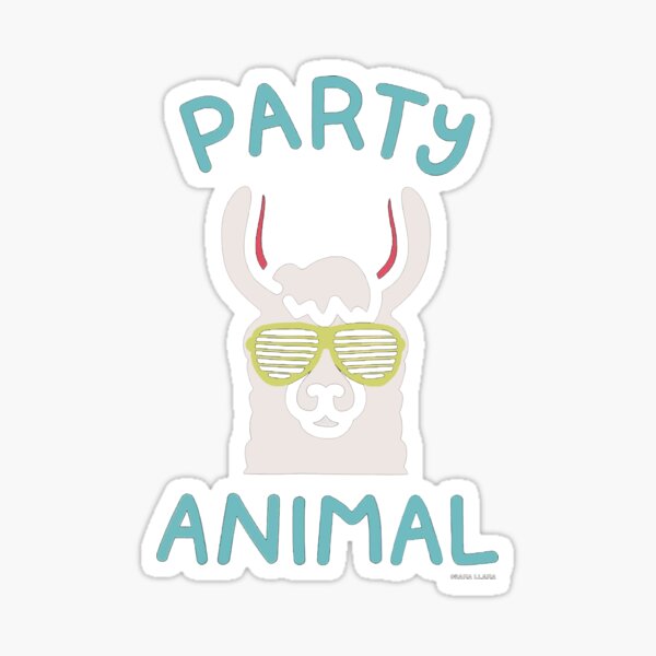 "Party Animal" Sticker for Sale by kachikian2765 | Redbubble
