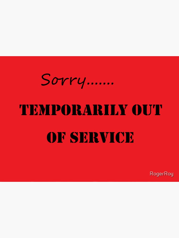 "Out of service" Sticker for Sale by RogerRoy | Redbubble